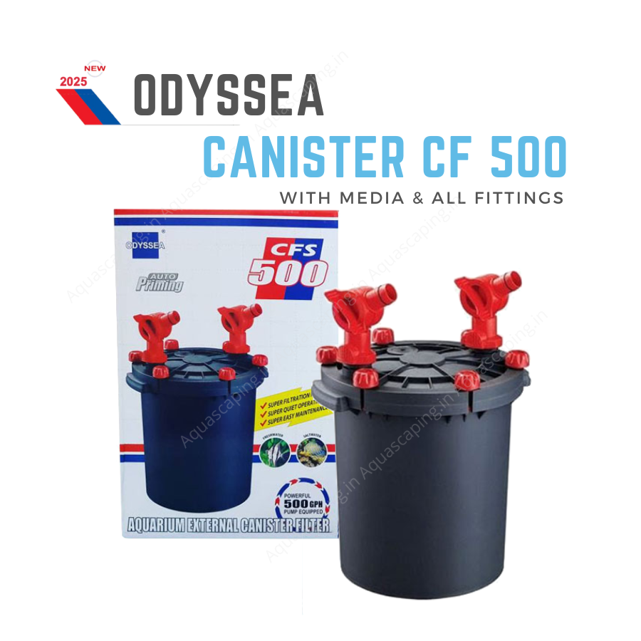Odyssea CFS 500 Canister Filter - 1660 L/H upto 600 Litre Aquarium