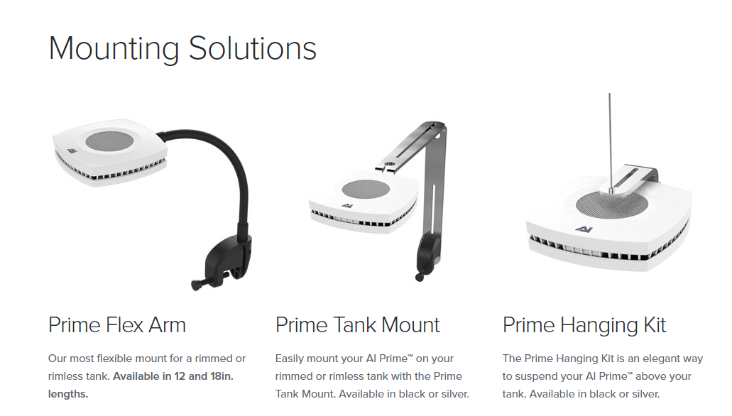 Aquaillumination Prime Mount/Hanging Kit/ Flex Arm India